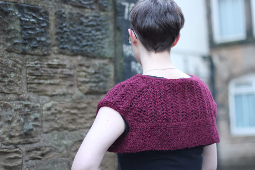 Baa Ram Ewe February Shrug in Titus – SMD Knitting
