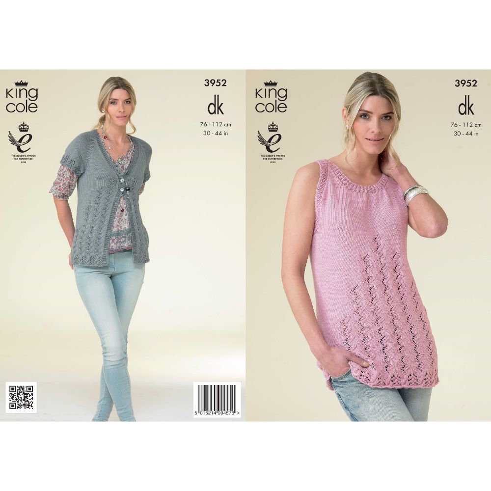 KC3952 Cardigan and Top for Women – SMD Knitting
