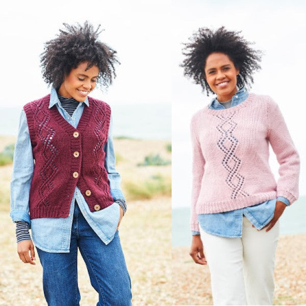 ST9813 Women's Sweater & Waistcoat in Stylecraft Softie Chunky – SMD ...